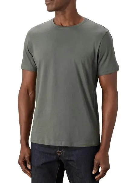 PACT Organic Cotton Softspun Essential Crewneck Tee - Castor Green