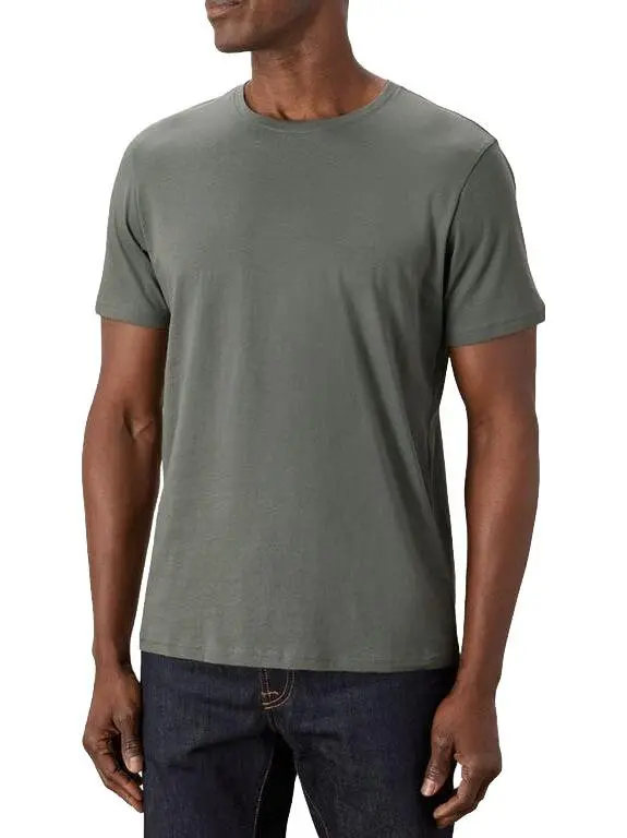 PACT Organic Cotton Softspun Essential Crewneck Tee - Castor Green
