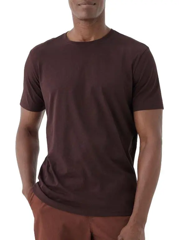 PACT Organic Cotton Softspun Essential Crewneck Tee - Plum