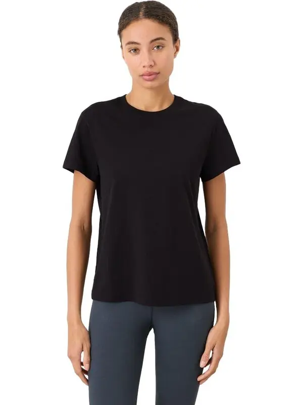 PACT Organic Cotton Softspun Essential Crewneck Tee - Black