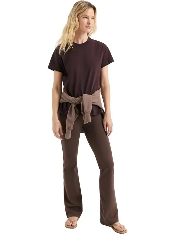 PACT Organic Cotton Softspun Essential Crewneck Tee - Plum