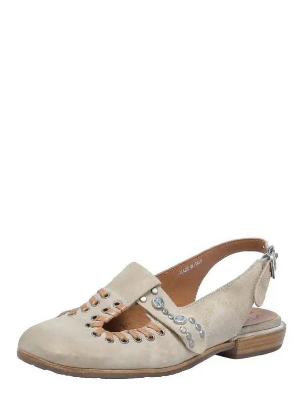 A.S.98 Zepplin Slingback Flat - Taupe