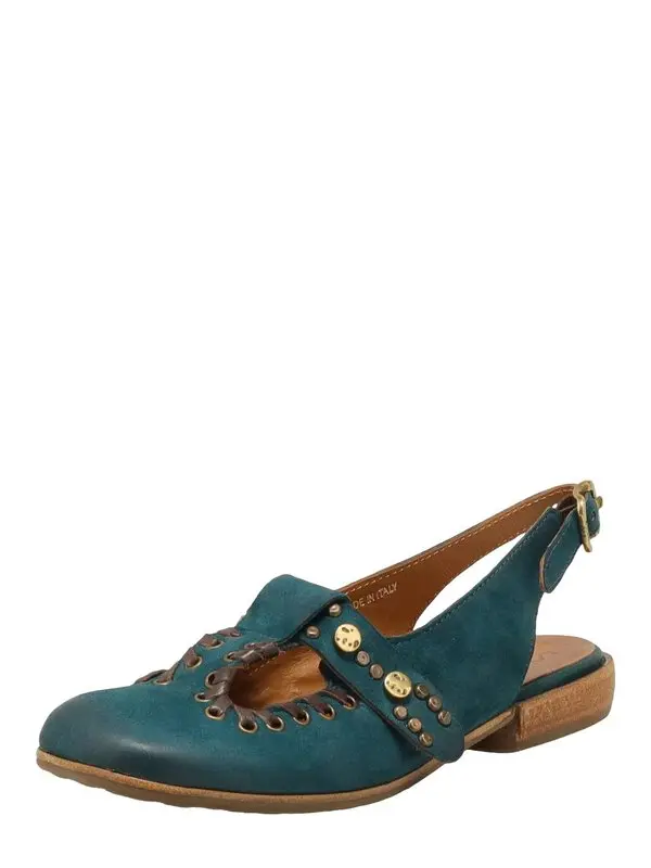 A.S.98 Zepplin Slingback Flat - Teal