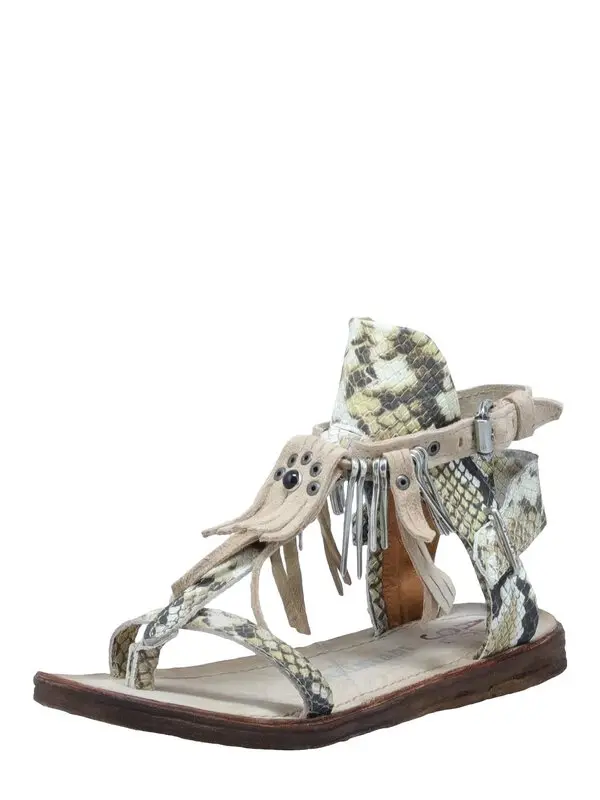 A.S.98 Raleigh Ankle Strap Sandal - Snake