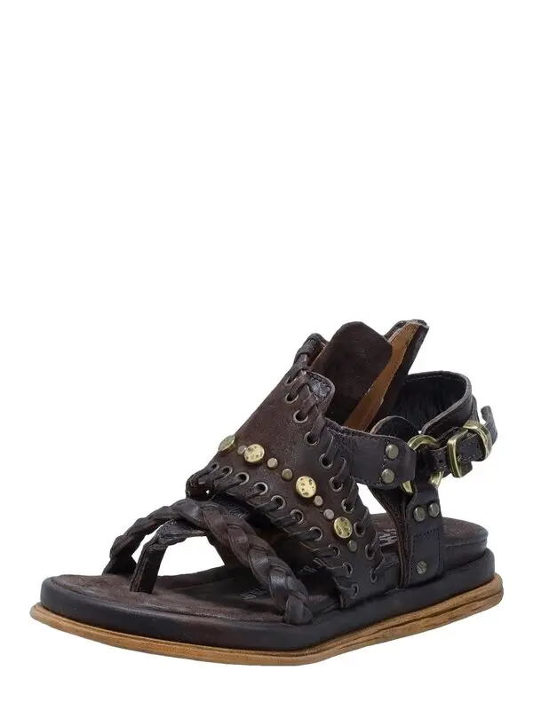 A.S.98 Sullivan Ankle Strap Sandal - Brown