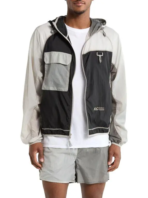 RC OUTDOOR SUPPLY Griffith Colorblock Running Jacket - Fog Gradient