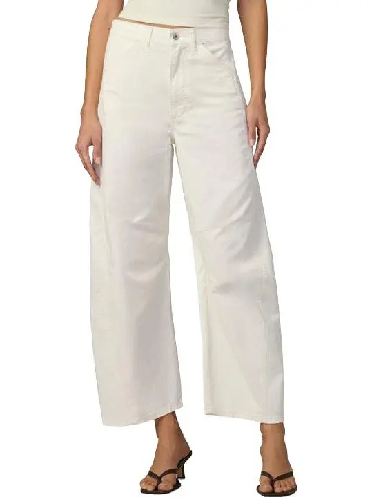 Joe's Jeans The Bowie High Waist Ankle Barrel Jeans - Milk