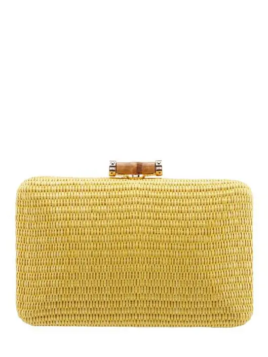 Nina Malia Frame Clutch - Maize