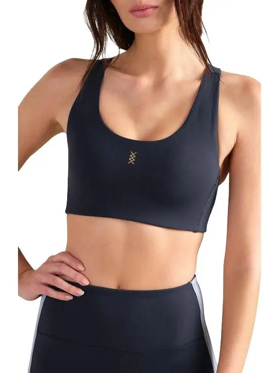 RHONE Retro Revive Upf 50+ Sports Bra - Navy Blue