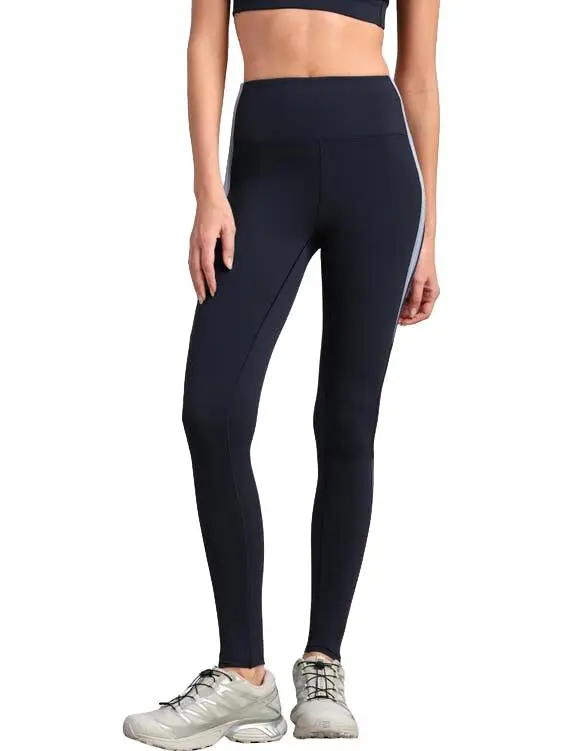 RHONE Retro Revive Side Stripe Leggings - Navy Blue