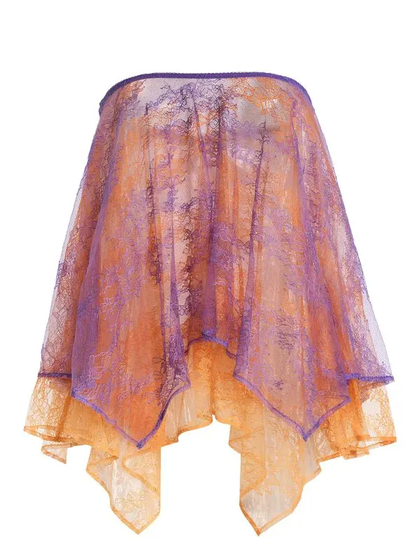 THIRD FORM Reflect Strapless Lace Top - Purple
