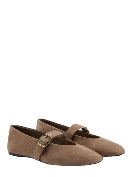Mango Mary Jane Ballet Flat - Sand
