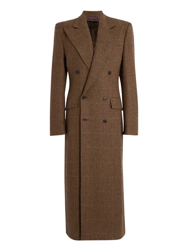 Ralph Lauren Affton Pied De Poule Coat - Brown