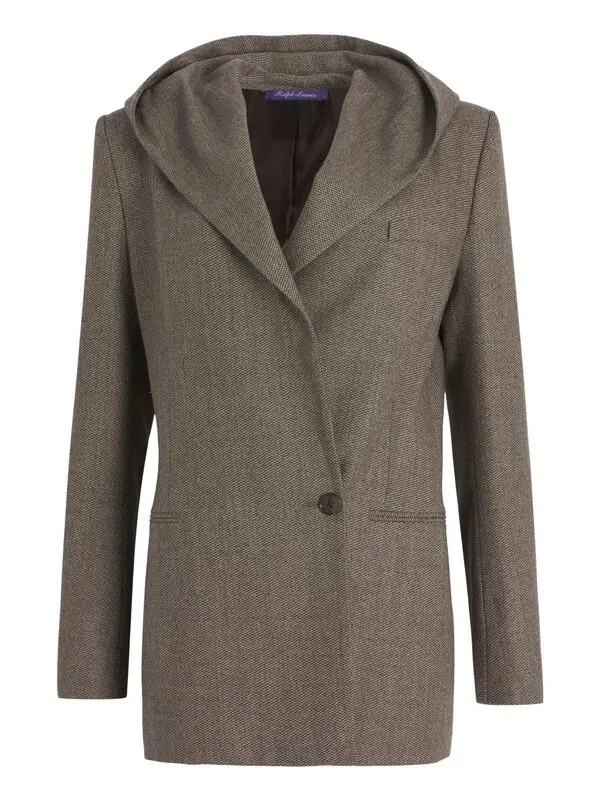 Ralph Lauren Birdseye Tweed Blazer - Taupe