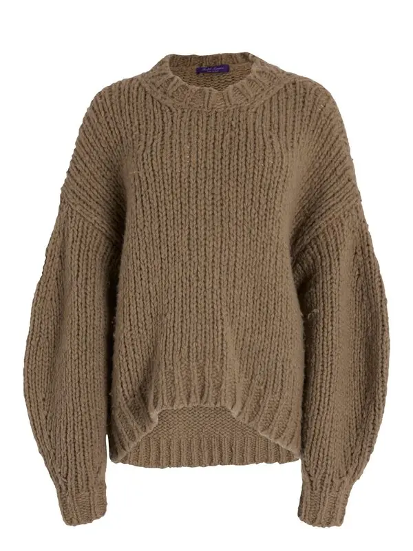 Ralph Lauren Chunky-knit Cashmere Pullover - Taupe