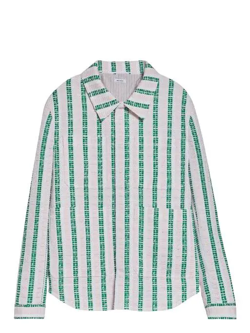 Thom Browne Stripe Utility Shirt Jacket - Light Pink
