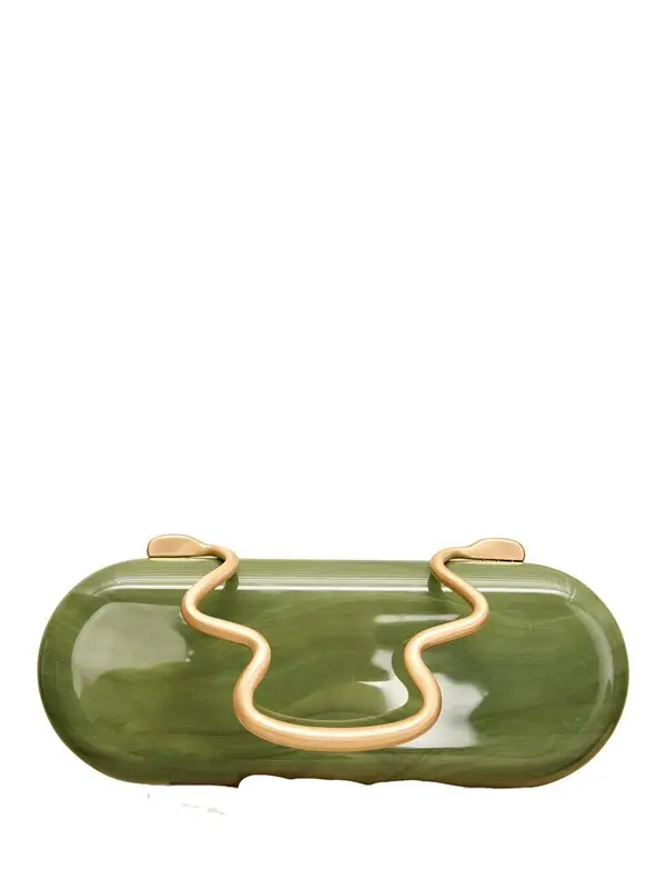 Cult Gaia Ilaria Handheld Clutch - Green