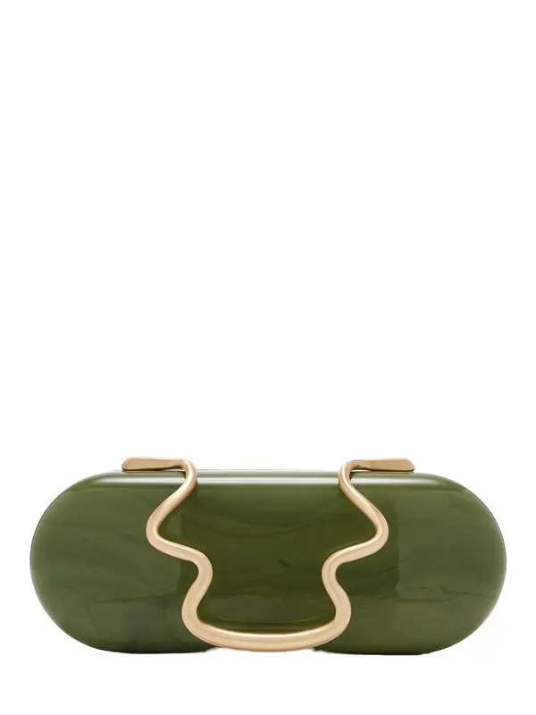 Cult Gaia Ilaria Handheld Clutch - Green
