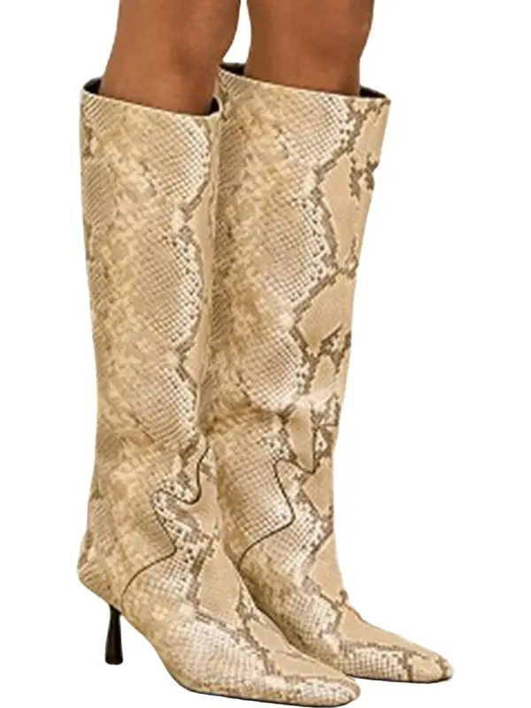 Cult Gaia Catriona Mid-calf Boots - Python