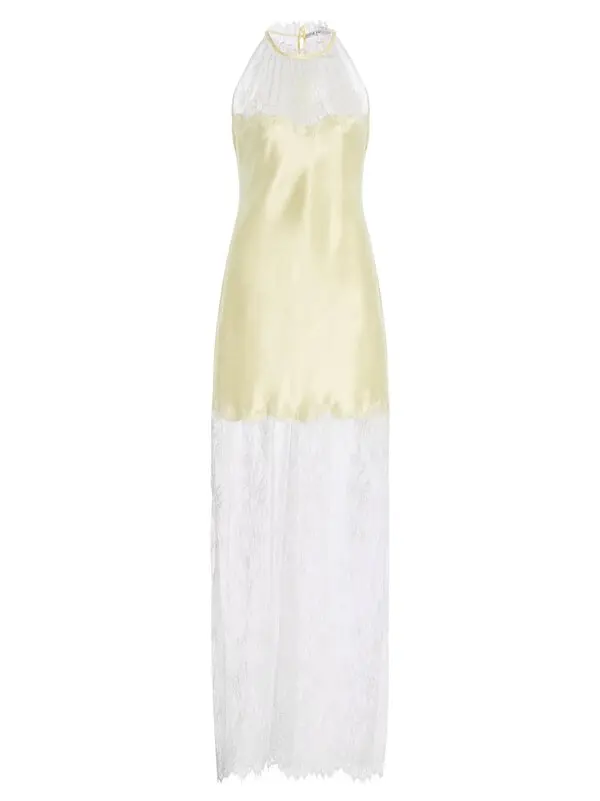 THIRD FORM Poetry Lace Drawn In Maxi Dress - Yellow