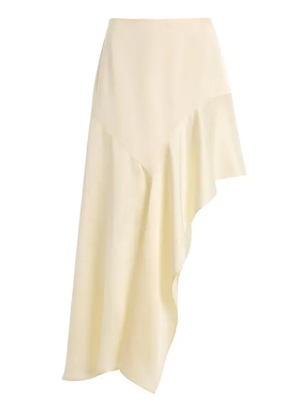 THIRD FORM Threshold Flow Asymmetric Skirt - Ivory