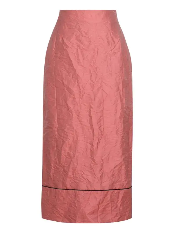 Rachel Comey Crushed Satin Skirt - Pink