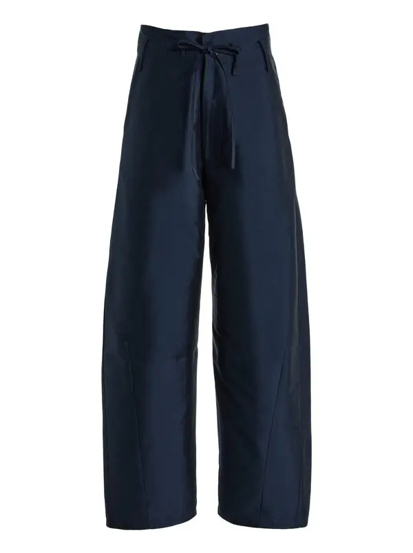 Chan Luu Techno Taffeta Barrel Pants - Navy