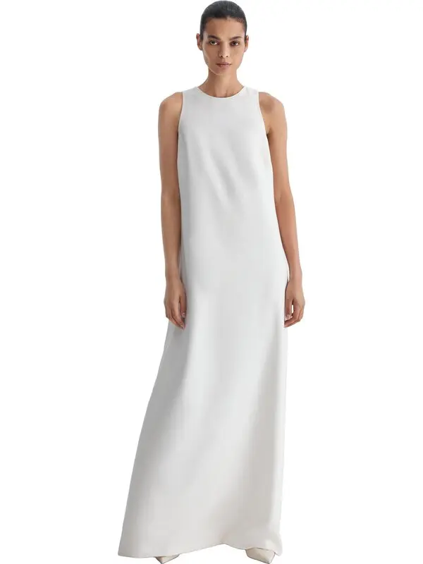 Veronica De Piante Mila Silk Dress - Off White