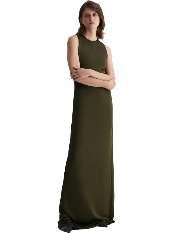 Veronica De Piante Carmen Maxi Dress - Olive