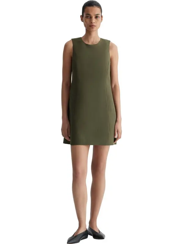 Veronica De Piante Melodie Mini Dress - Olive