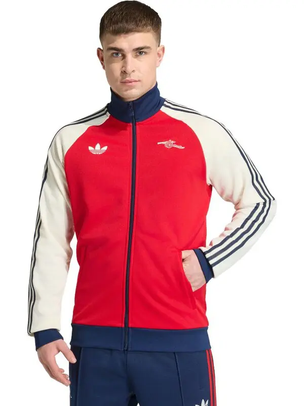Adidas Arsenal Fc Og Track Top - Better Scarlet / Off White