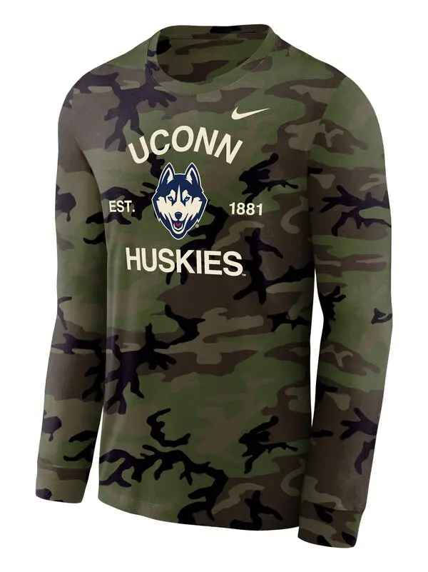 Nike Connecticut Huskies Legend Dri-fit Long-sleeve T-shirt - Green