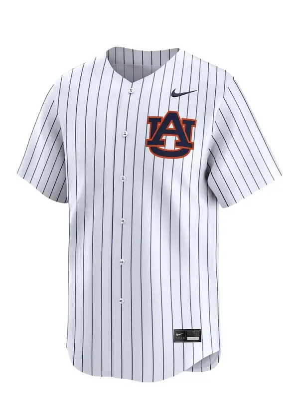 Nike Auburn Wordmark College Limited Baseball Jersey - White