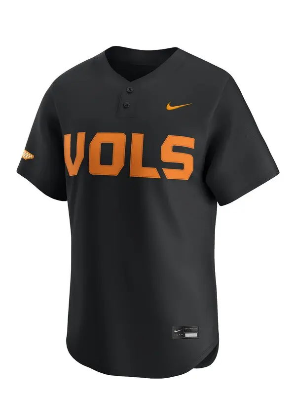 Nike Tennessee Wordmark College Limited Baseball Jersey - Black
