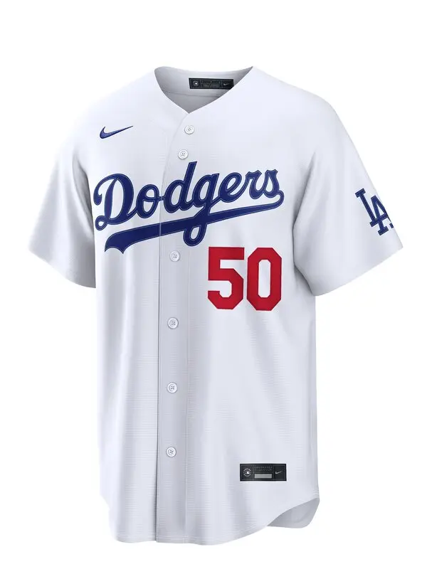 Nike Mookie Betts Los Angeles Dodgers Mlb Stadium Jersey - White