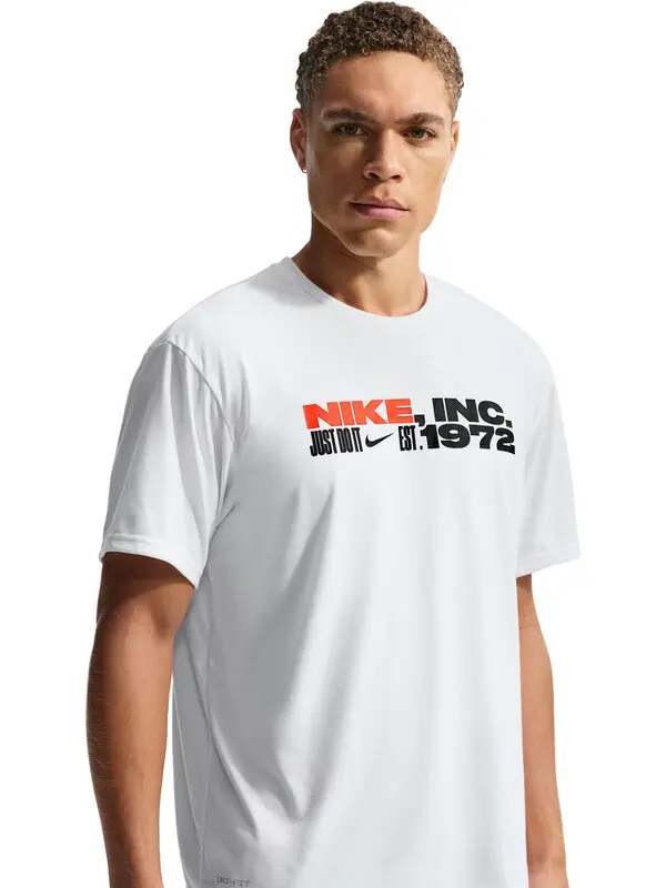 Nike Hydroguard Dri-fit Uv Short Sleeve Top - White