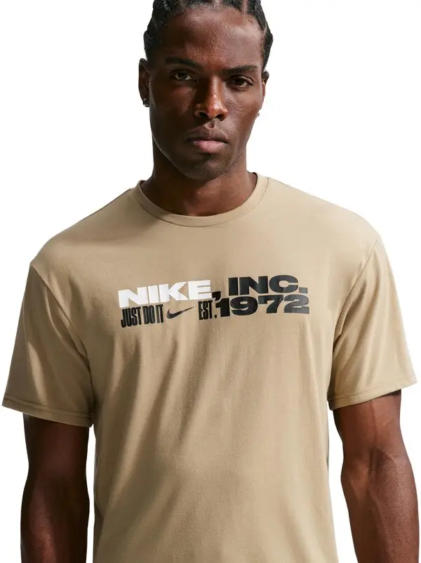 Nike Swim Hydroguard Dri-fit Uv Short Sleeve Top - Brown