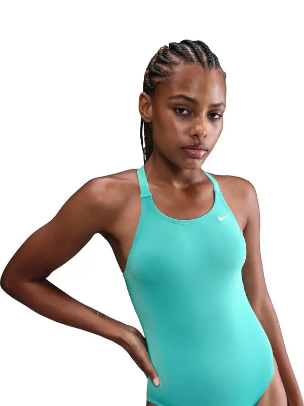 Nike Swim Hydrastrong Essential Fastback One Piece - Green