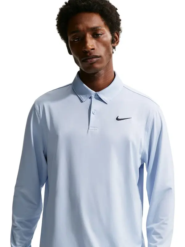 Nike Velocity Dri-fit Long-sleeve Golf Polo - Blue