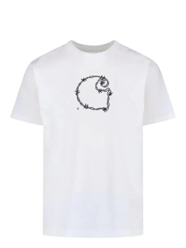 Carhartt Work In Progress Barbwire C' T-shirt - White