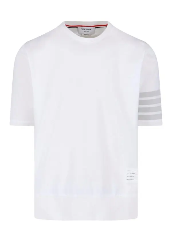 Thom Browne 4 Bar' T-shirt - White