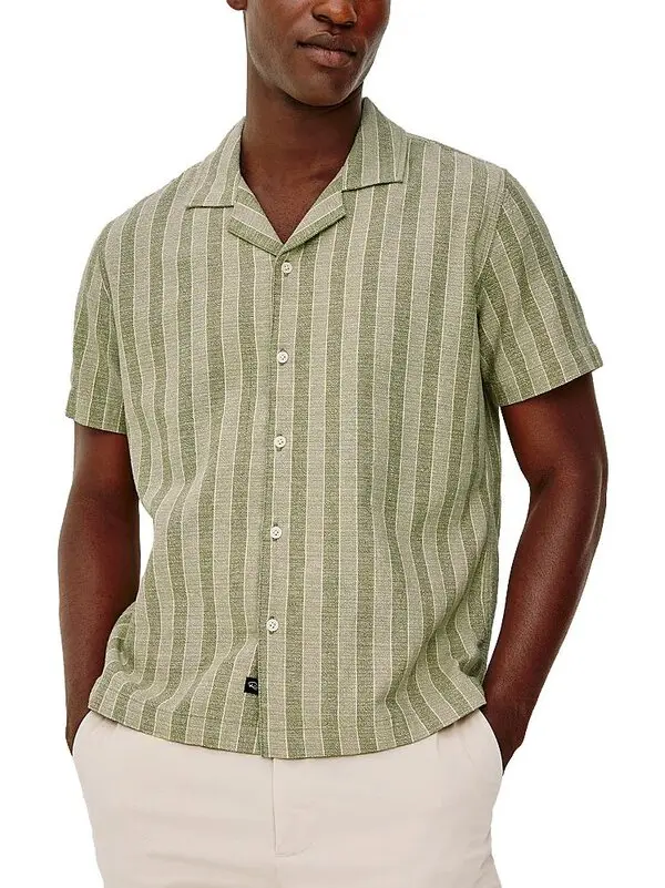 Rails Fielder Short Sleeve Shirt - Sage Brush Stripe