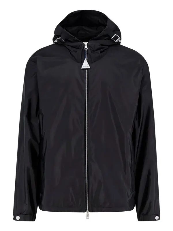 Moncler Remoray Jacket With Logo Rubber Details - Black