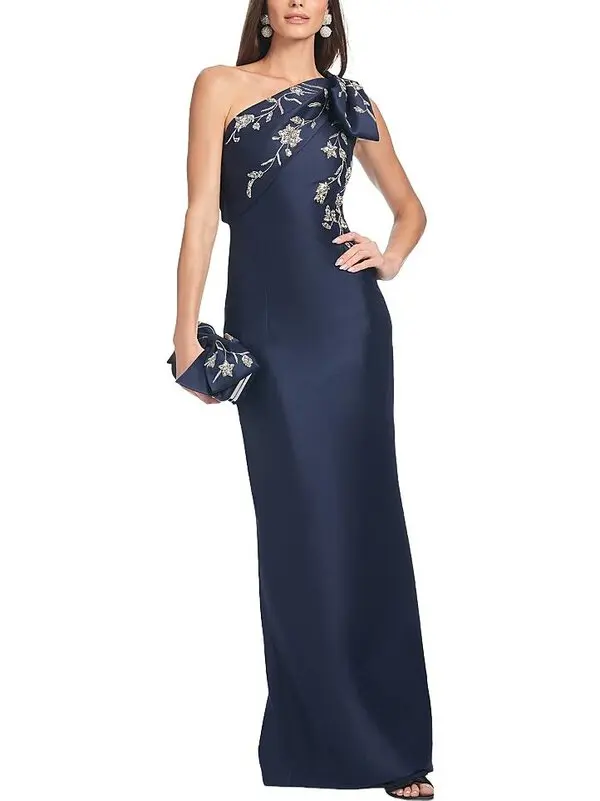 SACHIN AND BABI Embellished Olivia Gown - Night Sky