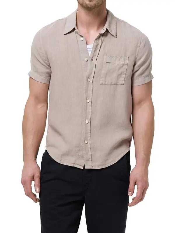 Citizens Of Humanity Short Sleeve Pocket Cairo Shirt - Wheat
