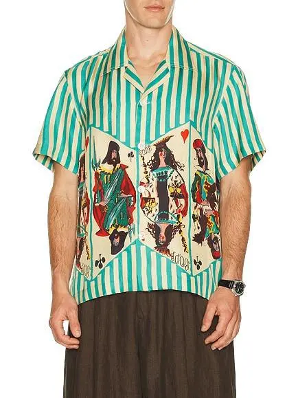 BODE Royals Short Sleeve Shirt - Multi