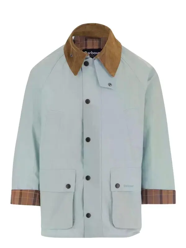 Barbour Corduroy Collar Check Trim Blazer - Blue