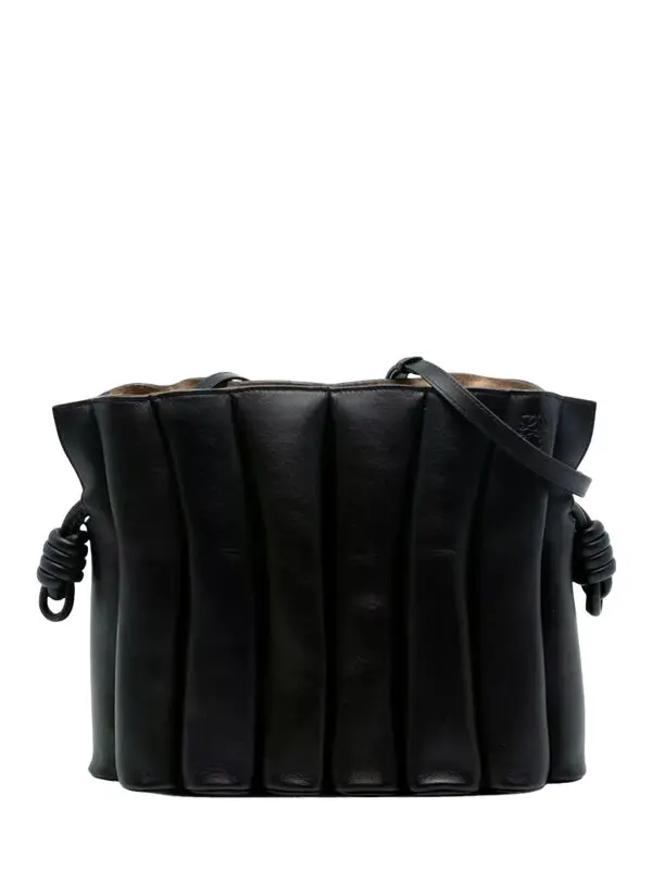 Loewe Calfskin Ondas Flamenco Knot Crossbody Bag - Black