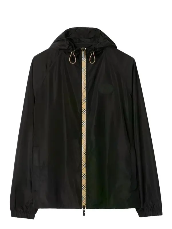 Burberry Relaxed Fit Hooded Jacket - Black