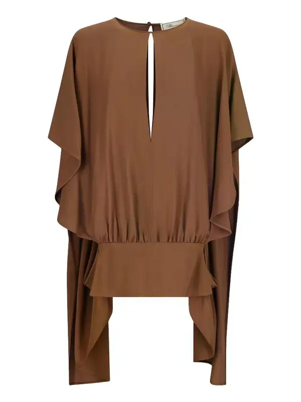 Blumarine Ruffled Blouse - Brown